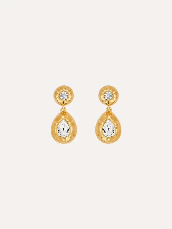 Oscar De La Renta Scramble Drop Earrings - Gold