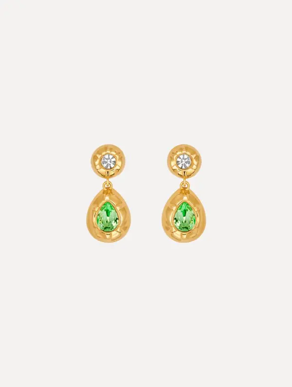 Oscar De La Renta Scramble Drop Earrings - Green