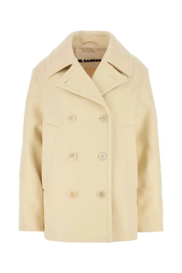 JIL SANDER Wool Jacket - Yellow