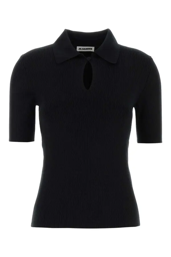 JIL SANDER Wool Polo Shirt In 100% Virgin Wool