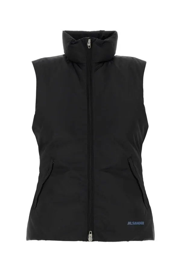 JIL SANDER Sleek Sleeveless Polyester Jacket