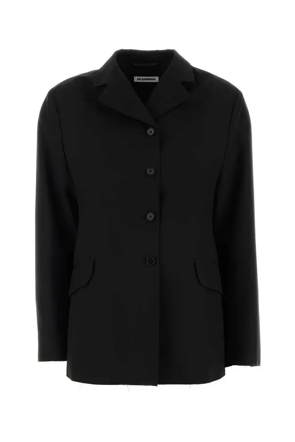 JIL SANDER Wool Blazer With Satin-feel Lining