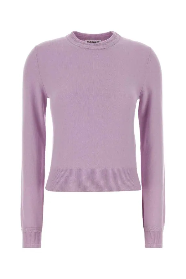 JIL SANDER Lilac Virgin Wool Sweater - Purple