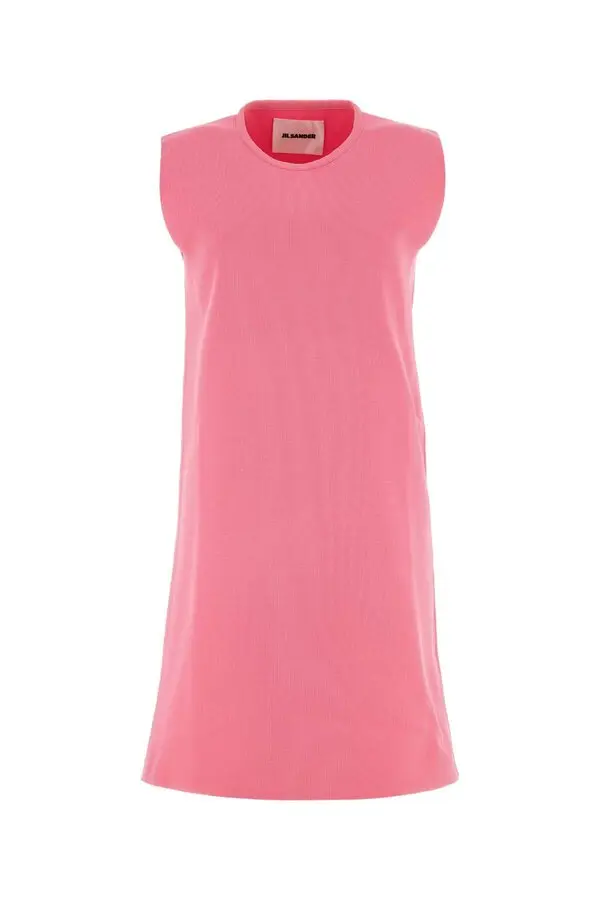 JIL SANDER Fluo Polyester Mini Dress