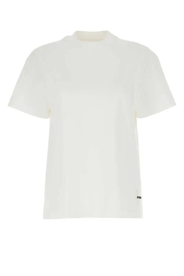 JIL SANDER 100% Cotton T-shirt Set - White