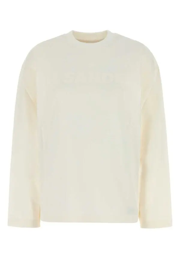 JIL SANDER Cotton T-shirt With Logo Detail - White