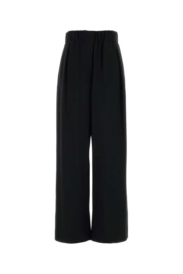 JIL SANDER Crepe Wide-leg Tailored Trousers