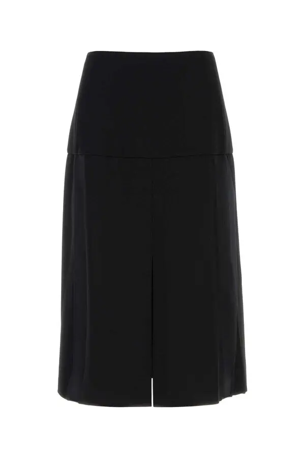 JIL SANDER Sable Wool Skirt