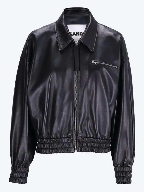 JIL SANDER Leather Blouson Jacket For Spring/summer 2026