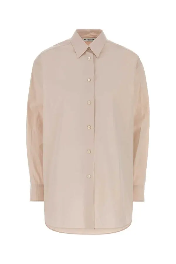 JIL SANDER Poplin Oversized Shirt - Pink