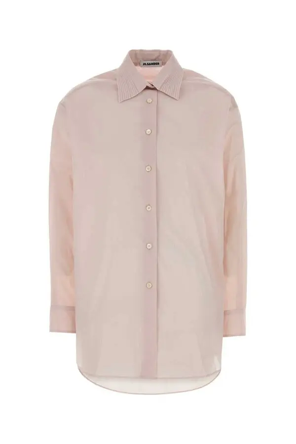 JIL SANDER Pastel Muslin Oversize Shirt - Pink