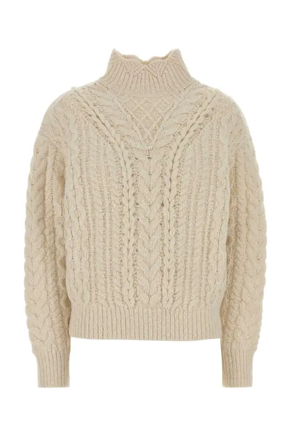 Isabel Marant Étoile Bolinea" High Neck Cable Knit Sweater