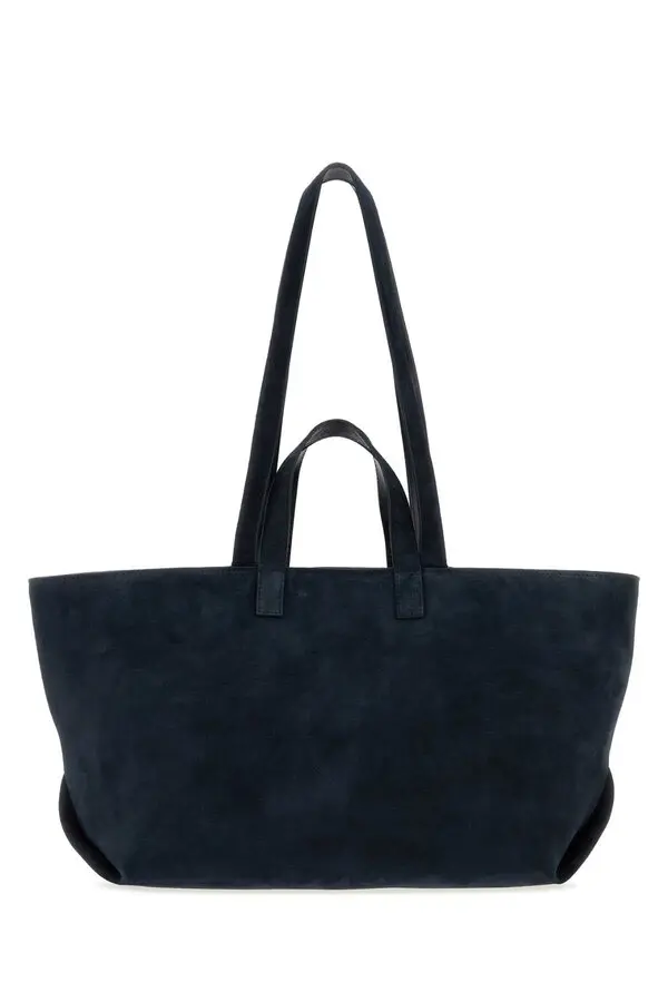 A.p.c. Suede Shopping Handbag With Plated Hardware - Blue