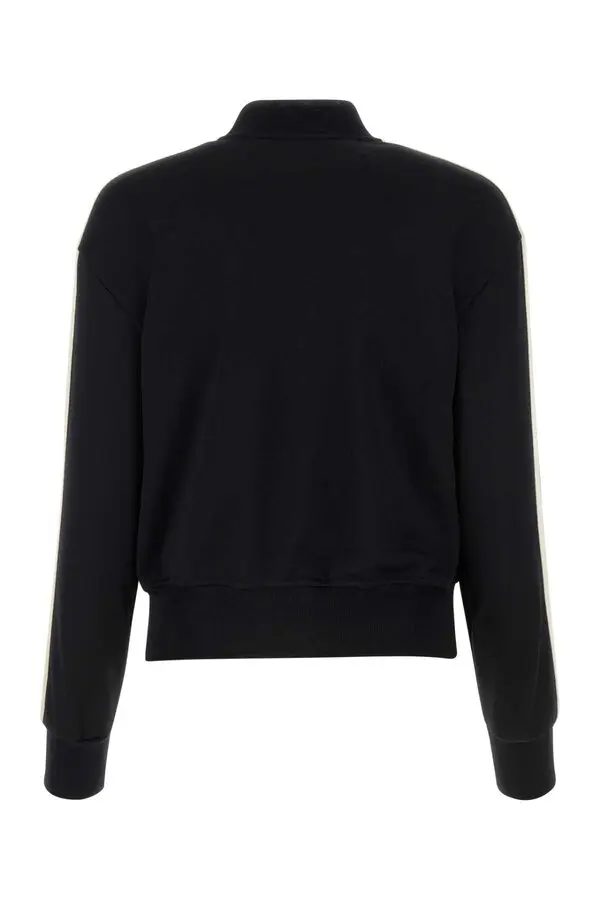 Palm Angels Logo Polyester Sweatshirt - Black