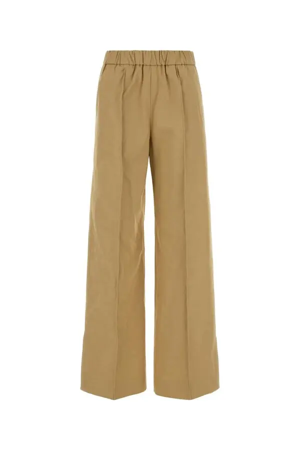 JIL SANDER Wide-leg Cotton Trousers