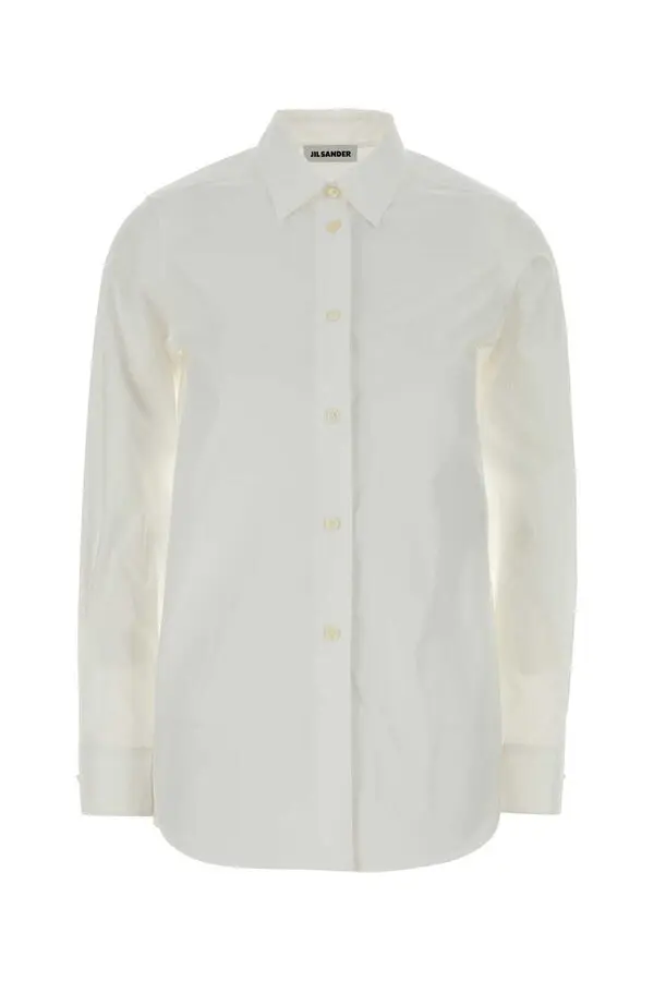 JIL SANDER Cotton Poplin Button-front Shirt