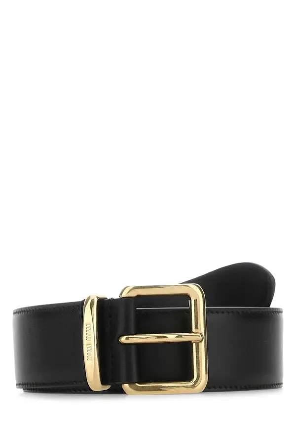 Miu Miu 3.5 Cm Vitello Leather Belt
