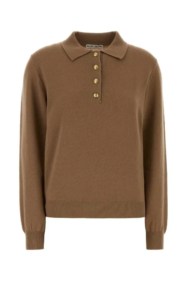BLAZE Wool And Cashmere Highland Polo Shirt