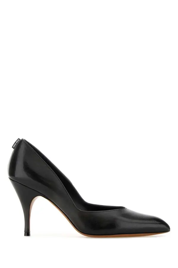 Miu Miu Leather Pumps With 8 Cm Heel