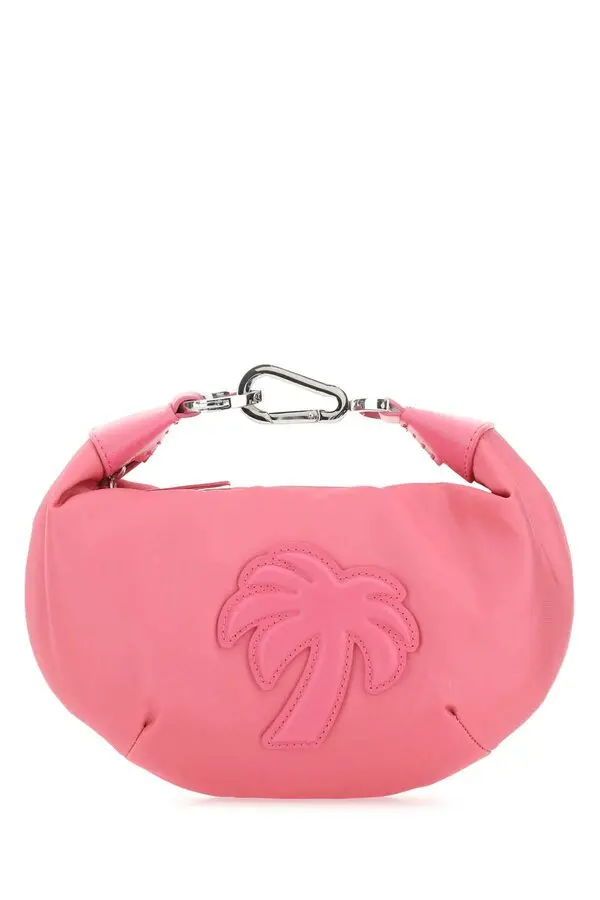 Palm Angels 20 Cm X 18 Cm X 10 Cm Palm Motif Mini Handbag With Silver-tone Hardware