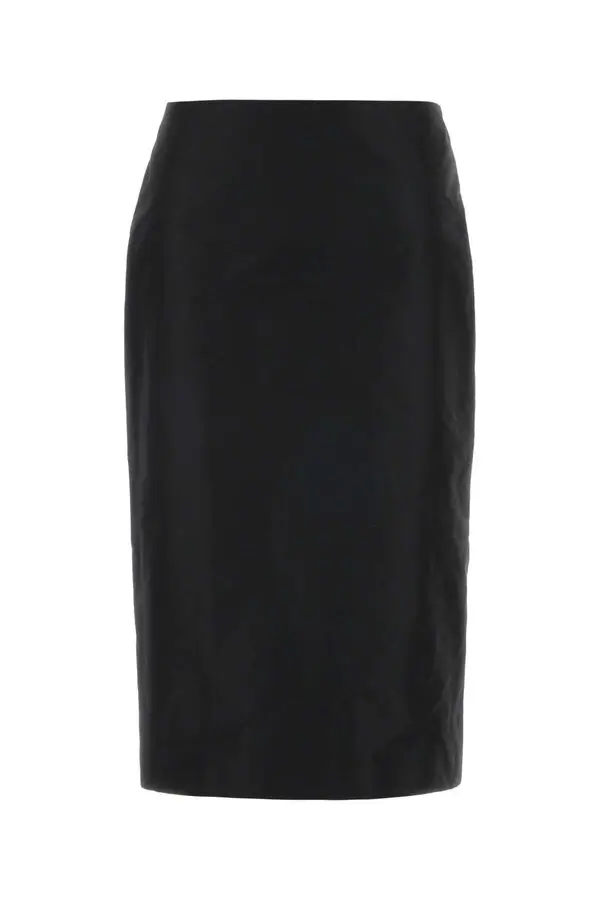 JIL SANDER Midi Skirt In Faille With Satin-like Luster
