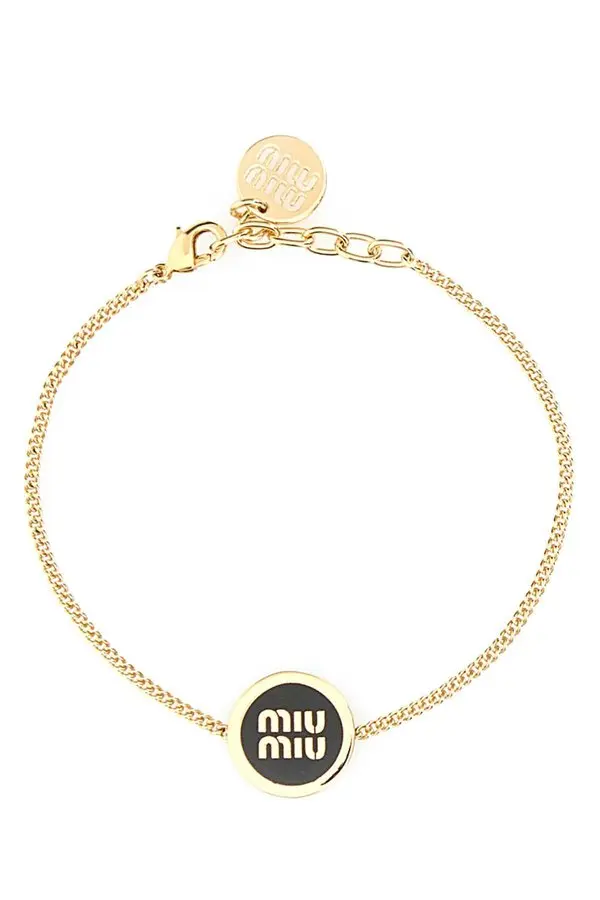 Miu Miu Mini Metal Bracelet - Gold