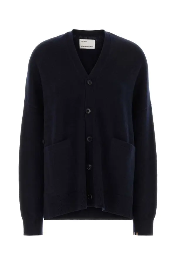 Extreme Cashmere No Oversize Stretch Cashmere Blend Cardigan, No Color Mention - Blue