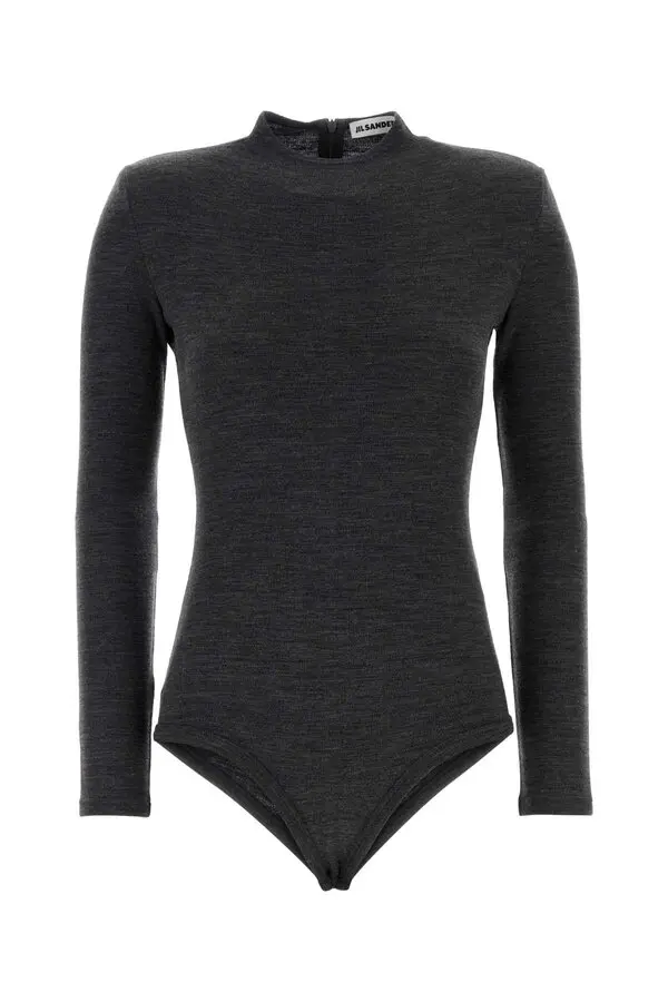 JIL SANDER Wool Bodysuit