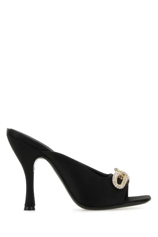 FERRAGAMO Satin Flat Sandals For