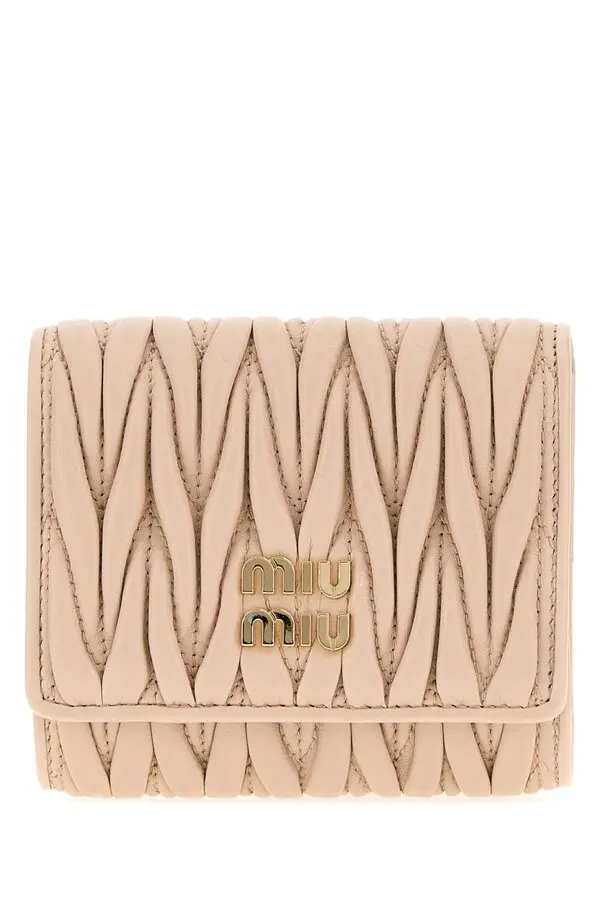 Miu Miu Leather Wallet 10.5 X 9 X 3.5 Cm