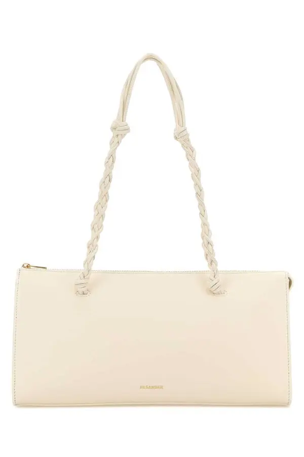 JIL SANDER Tangle Tent Calf Leather Shoulder Handbag