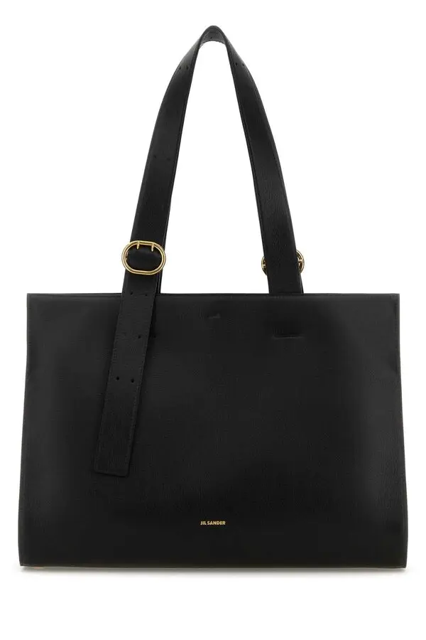 JIL SANDER Leather Shopping Handbag, 40cm X 29cm X 16cm
