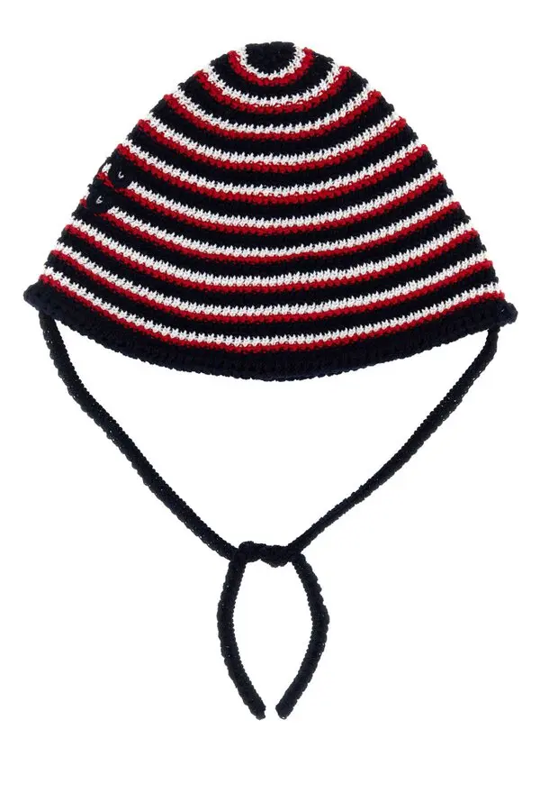 Miu Miu Embroidered Crochet Bucket Hat