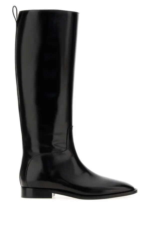 JIL SANDER Lune Knee-high Leather Boots