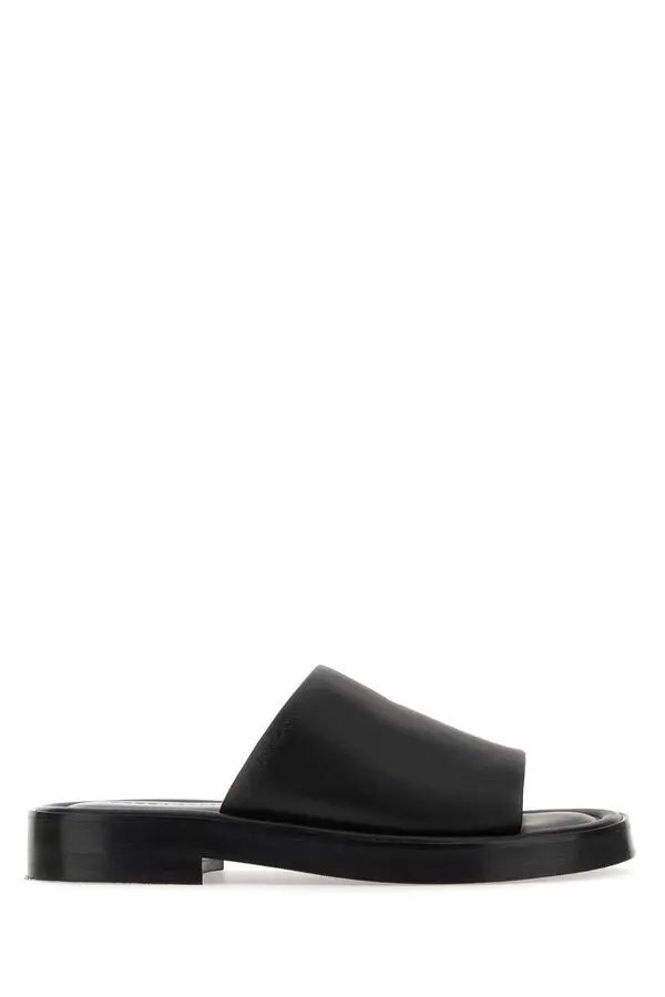 FERRAGAMO Nappa Leather Slippers With Rubber Sole