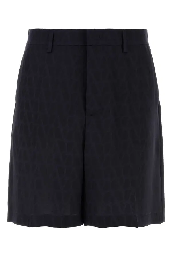 Valentino Garavani Iconographic Print Silk Bermuda Shorts