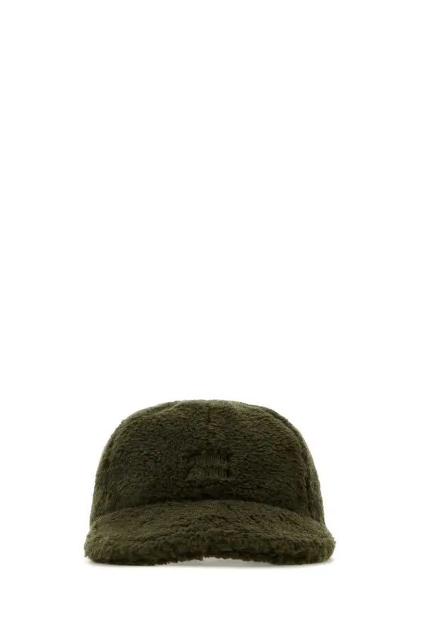 Miu Miu Pile Baseball Cap - Green