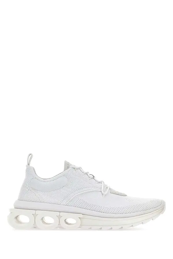FERRAGAMO Tech Knit Nima Sneaker - White