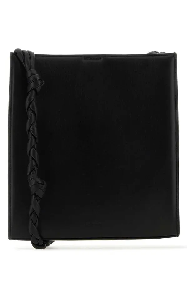 JIL SANDER Braided Leather Shoulder Bag
