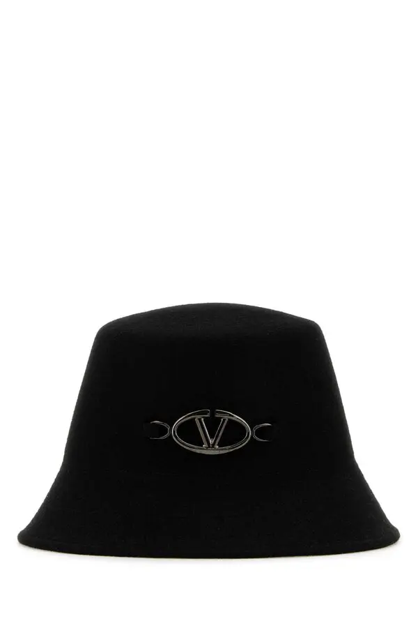 Valentino Garavani Felt Bucket Hat - Black