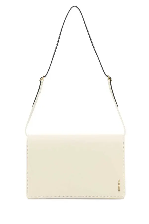 JIL SANDER Mini Leather Shoulder Handbag - White