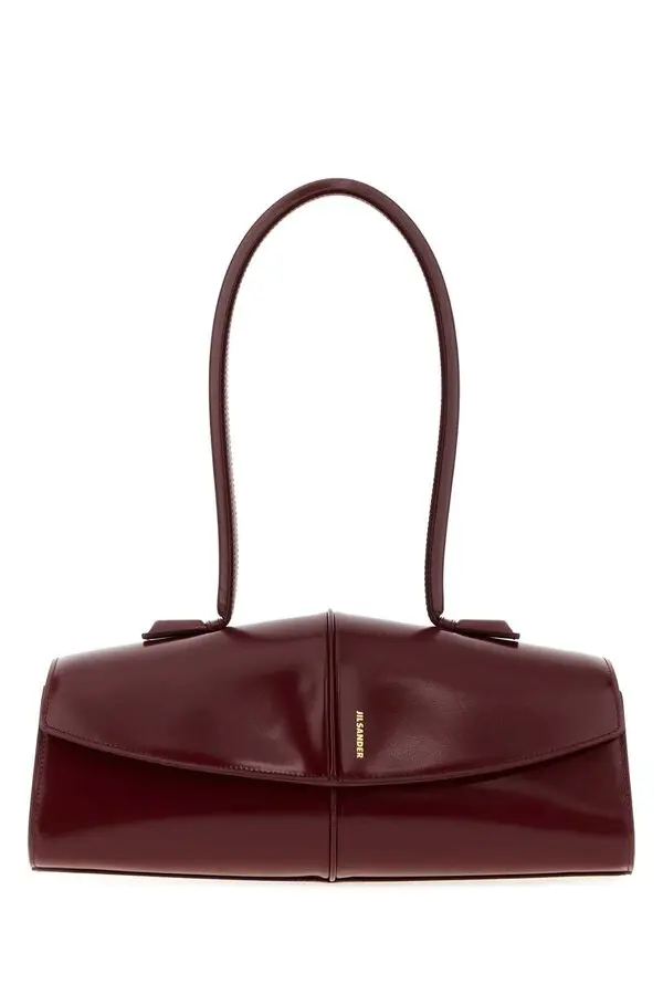 JIL SANDER Tiziano Leather Shoulder Handbag, 30 Cm