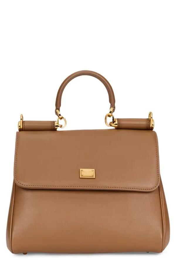 Dolce & Gabbana My Sicily Leather Handbag - Brown