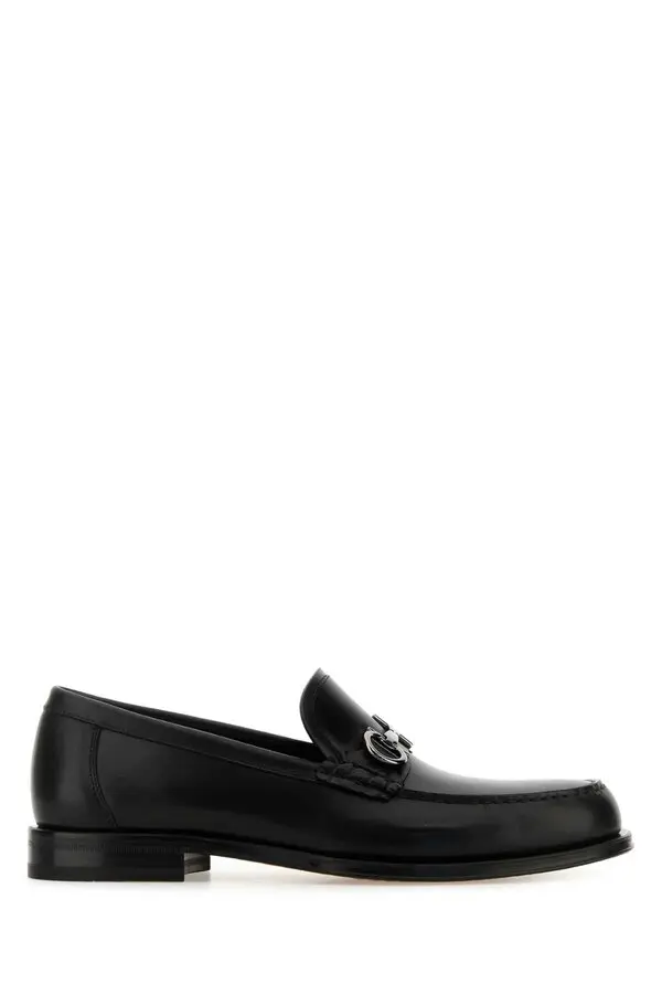 FERRAGAMO Horsebit Calf Leather Loafers