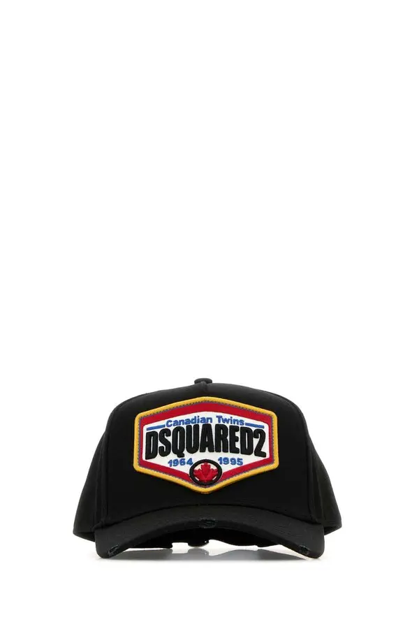 Dsquared2 Cotton Baseball Cap - Black