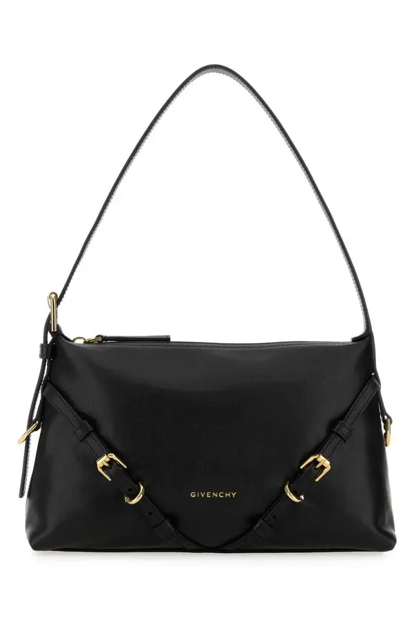 Givenchy Mini Voyou Leather Shoulder Handbag - Black