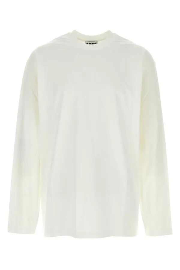 JIL SANDER Premium Cotton Crewneck T-shirt