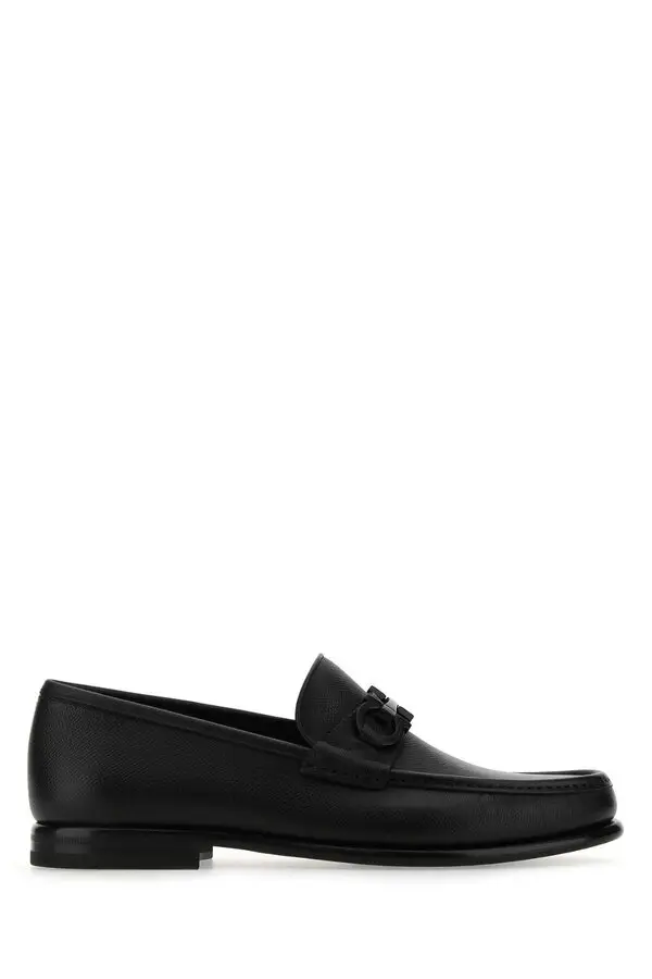 FERRAGAMO Gancini Calfskin Leather Loafers