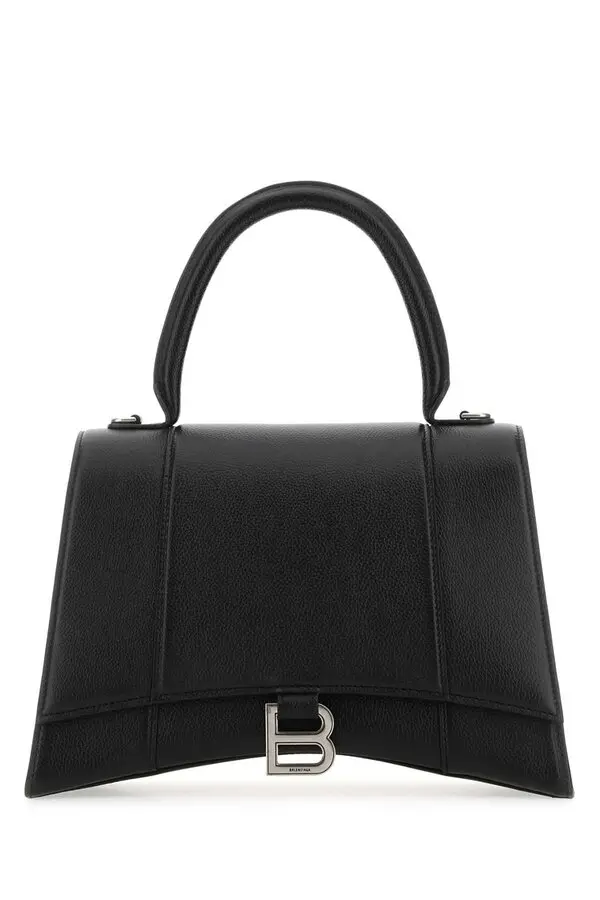 Balenciaga Hourglass Leather Handbag - Black