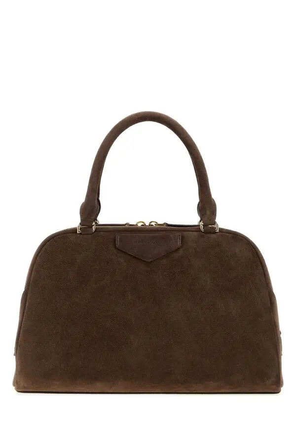 Givenchy Medium East-west Soft Suede Antigona Handbag With 32 Cm Width